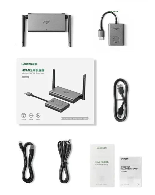 Ugreen Wireless HDMI Extender - 1080p@60hz 50M Range – Ugreen India